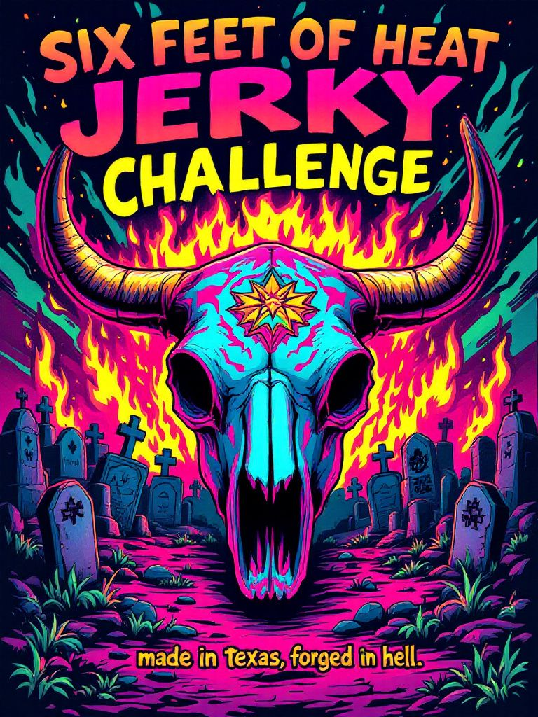 6 Feet Of Heat Challenge – Cattlelac Jerky Co